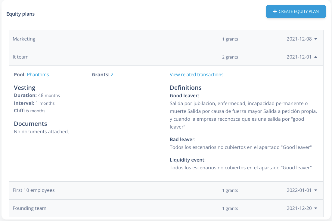 Automatiza la gestión de planes de phantom shares, stock options y ESOP ...